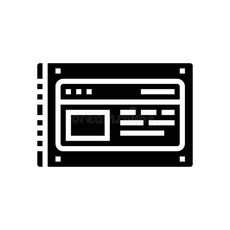 High Speed Ssd Storage Gaming Pc Glyph Icon Vector Illustration Stock Vector Illustration Of