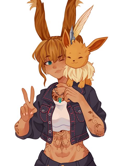 I Got A Commission Of My Character With An Eeevee R Ffxiv