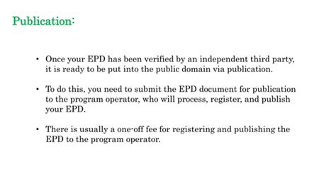 Epd Creationandverification For Sustainability Pptx