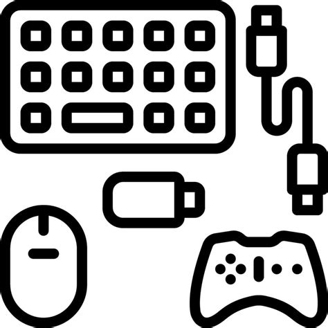 Black Line Icon For Peripherals 42725381 Vector Art At Vecteezy