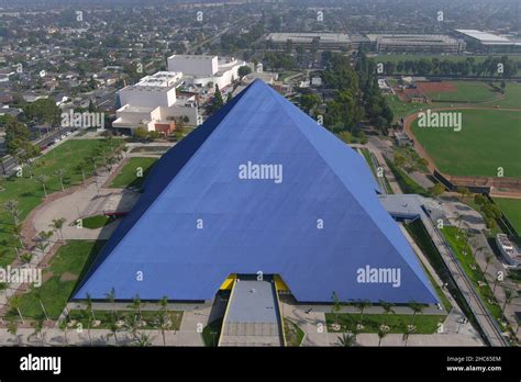 An Aerial View Of The Walter Pyramid On The Campus Of Long Beach State