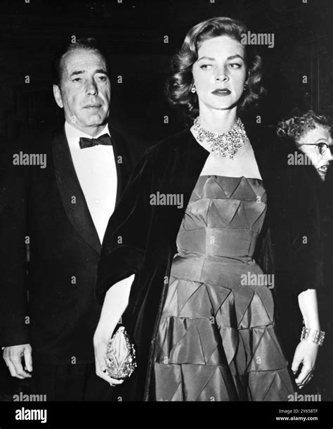 Humphrey Bogart And His Wife Lauren Bacall Are Seen Arriving At