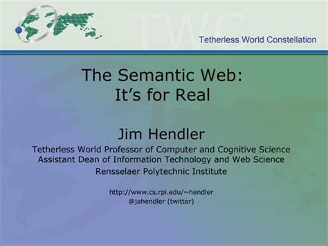 The Semantic Web Its For Real Ppt Web Design And Html Internet