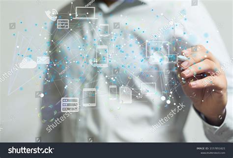 Data Internet Infrastructure Concept Abstract Technology Stock Illustration 2157851621