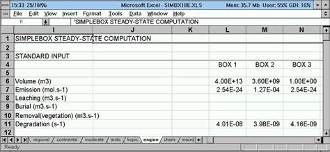 Spreadsheet Block Steady State Computation On The Engine Sheet