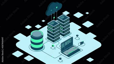 Cloud Technology Computing Concept Modern Cloud Technology Data