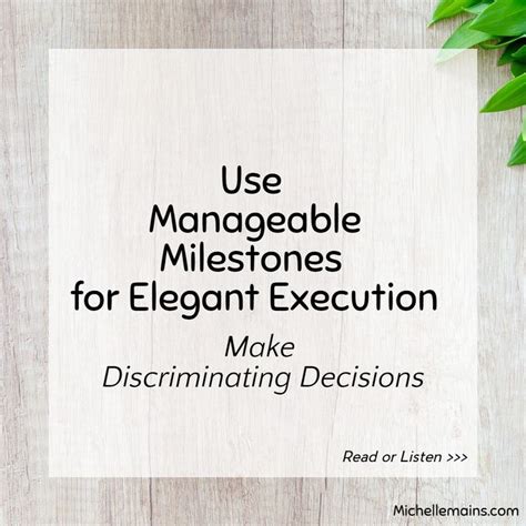 Use Manageable Milestones For Elegant Execution Soul Boss Soft