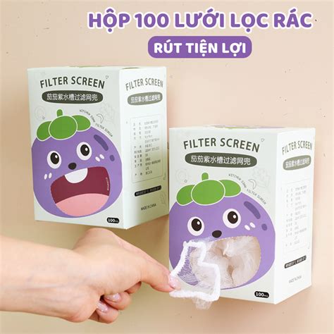 Box Of 100 Convenient Retractable Sink Filter Bags New Generation