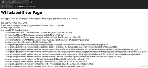 2023124 关于 Spring Boot 统一异常处理spring启动报错12024 Csdn博客