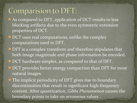 discrete cosine transform ppt web development internet