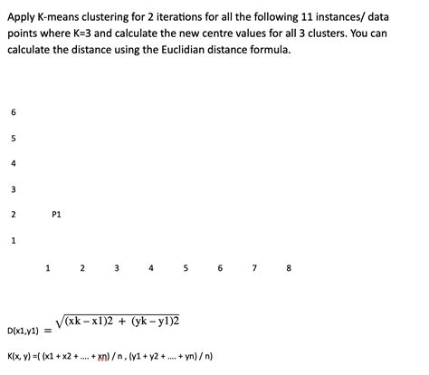 Solved Apply K Means Clustering For 2 ﻿iterations For All