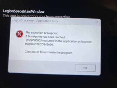 Who Is Getting A Breakpoint Error On Restart Because Of Legion Go