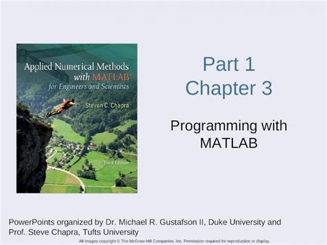 (PPT) Part 1 Chapter 3 Programming with MATLAB PowerPoints organized by Dr. Michael R. Gustafson ...