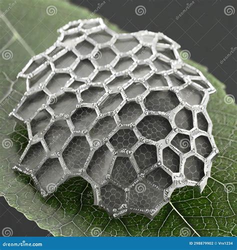 plant nanobionics nano structures on surface of leaf ai generated