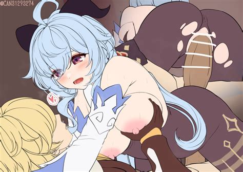 Rule 34 1boy 1girls Aether Genshin Impact Big Breasts Big Penis