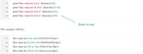 Convert An Integer Or Float To Hex In Python Codevscolor