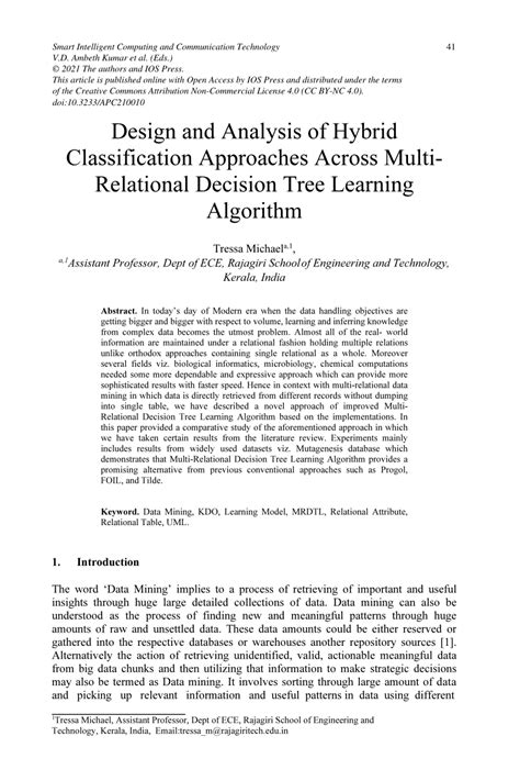 pdf design and analysis of hybrid classification approaches across