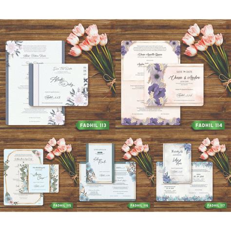 Jual Undangan Wedding Cetak Free Kemasan Label Nama Edisi Fadhil Shopee Indonesia