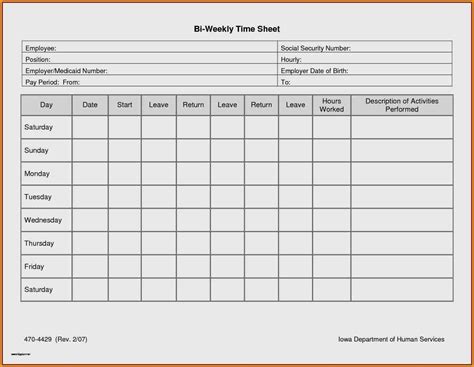 Excel Timesheet Templates 7 Free Download For Excel