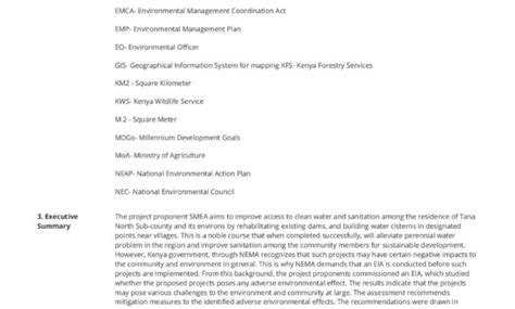 Environmental Impact Statement Example Free And Customisable For Environmental Impact Report