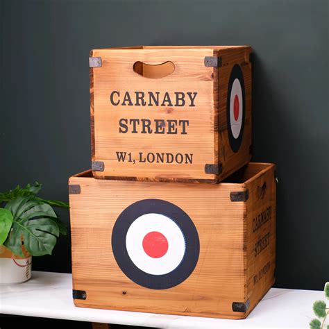Carnaby Street Records Storage Boxes Small Or Large Crates To Suit Your Space Brown And Ginger