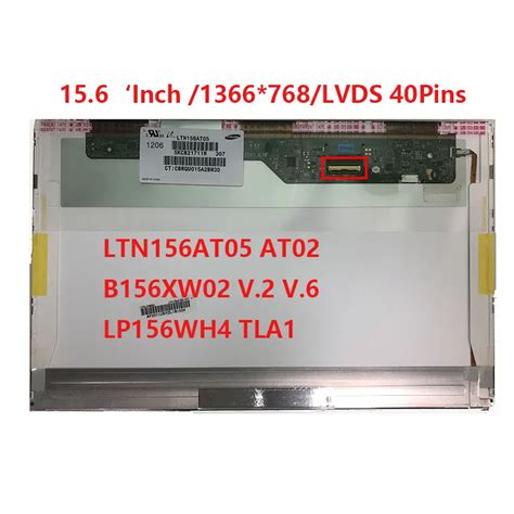 156inch Lp156wh4 Tla1 B156xtn022 Ltn156at02 1366768 Led 40 Pins