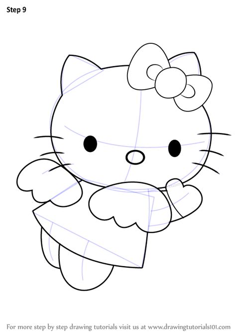 How To Draw Hello Kitty Angel Hello Kitty Step By Step