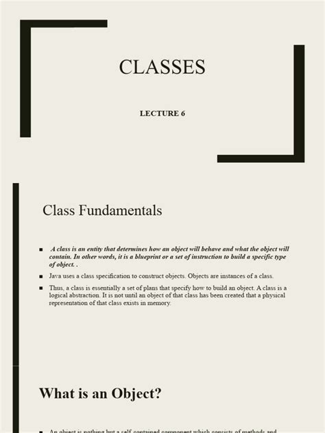 Lec 6 Classes Pdf Method Computer Programming Constructor