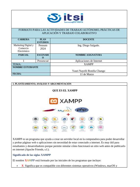 Xampp Pdf Mi Sql Servidor Apache