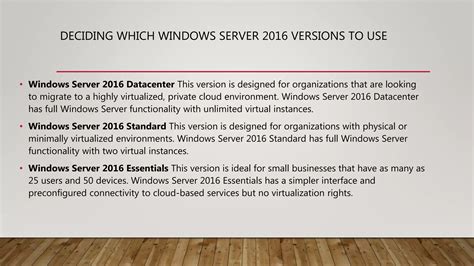 1 Introduction To Windows Server 2016 PPTX 1 Introduction To Windows Server 2016 PPTX