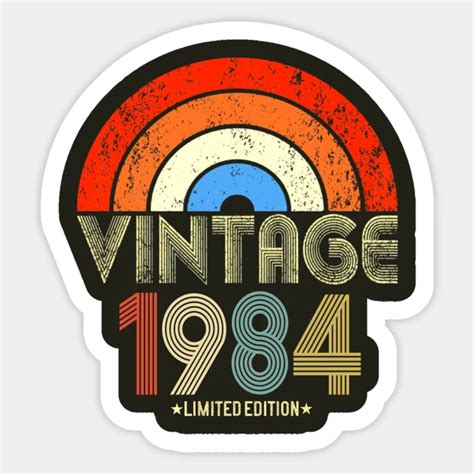 Vintage 1984 Limited Edition Sticker