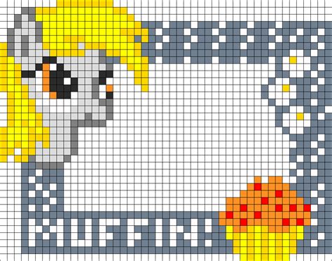 Mlp Derpy Frame Perler Bead Pattern Bead Sprites Characters Fuse