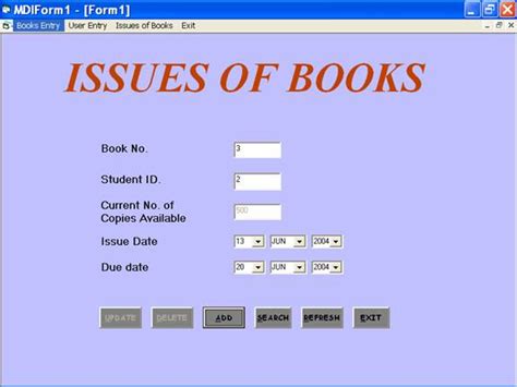 project report on library management system