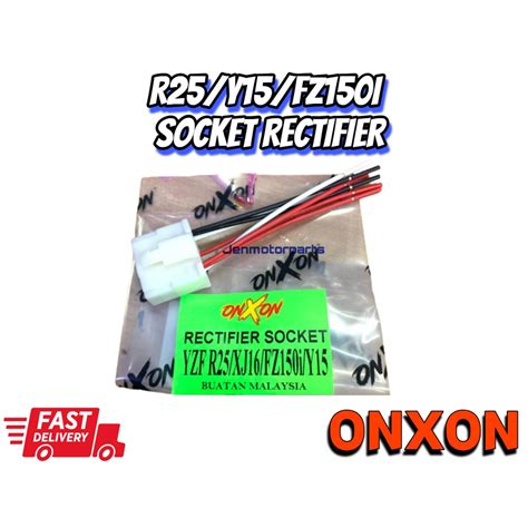 Xj6 Fz150i Y15 R25 Socket Rectifier Soket Katap Shopee Malaysia