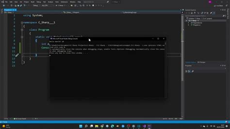 C 1 Creating A Console Application Youtube