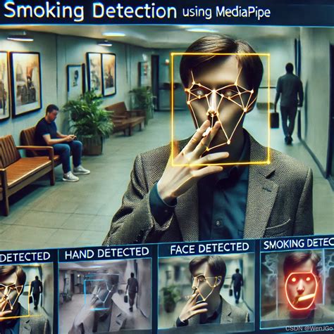 使用opencv和mediapipe库——抽烟检测（姿态监控）opencvddddwjdddd 2048 Ai社区