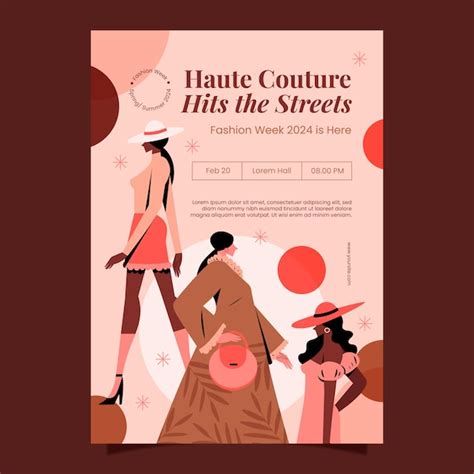 Free Vector Fashion Week Template Design