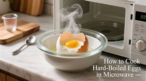 Microwave Hard Boiled Eggs Safe 8 Minute Method