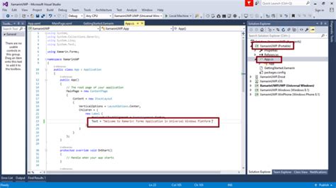 How To Run Xamarin Forms Application In Universal Windows Platform Development With XAML And C