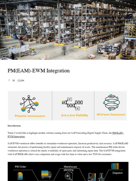 Sap Eam Ewm Integration Pdf Warehouse Computing
