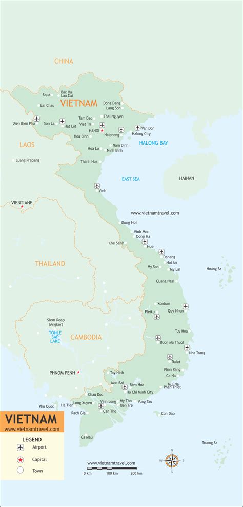 Vietnam Tourist Map Photos