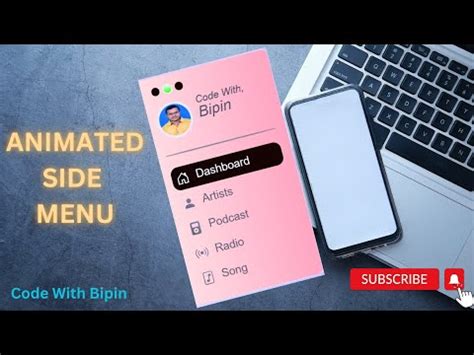 How To Make Creative Sidebar With Animation Effect Using HTML CSS NavBar Design