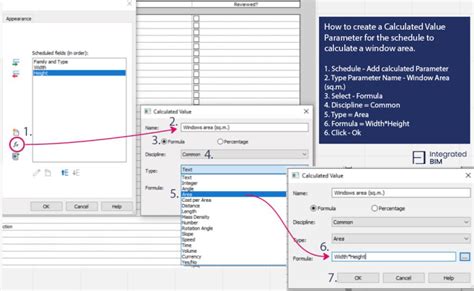 Revit Formulas The Benefits Of Calculated Values In Schedules