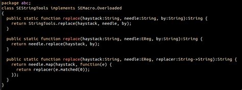 Macro For Overloading Via Static Extension Or Abstract Macro Haxe Community