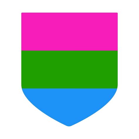 Premium Vector Polysexual Pride Flag Lgbtq Flag In Shape