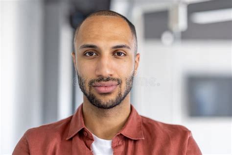 Close Up Portrait Of A Man Looking At The Camera Serious And Confident