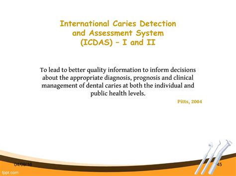International Caries Detection And Assessment System Icdas Ppt
