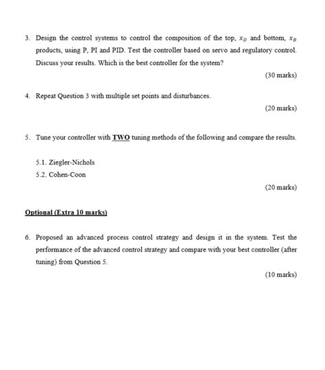 3 Design The Control Systems To Control The Chegg Com