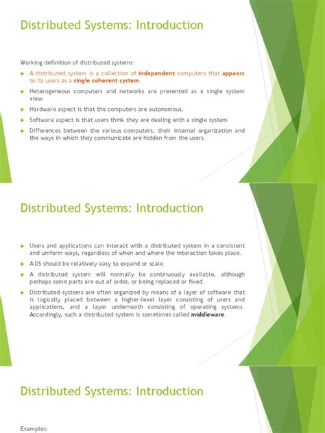 Distributed Systems Introduction Pdf Scalability Distributed