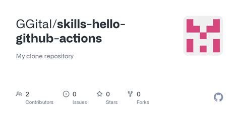 Github Ggitalskills Hello Github Actions My Clone Repository